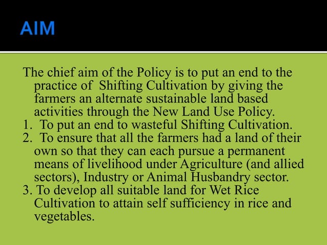New land use policy | PPT