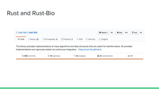 New languages in bioinformatics | PPT