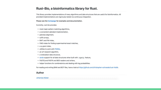 New languages in bioinformatics | PPT