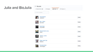 New languages in bioinformatics | PPT
