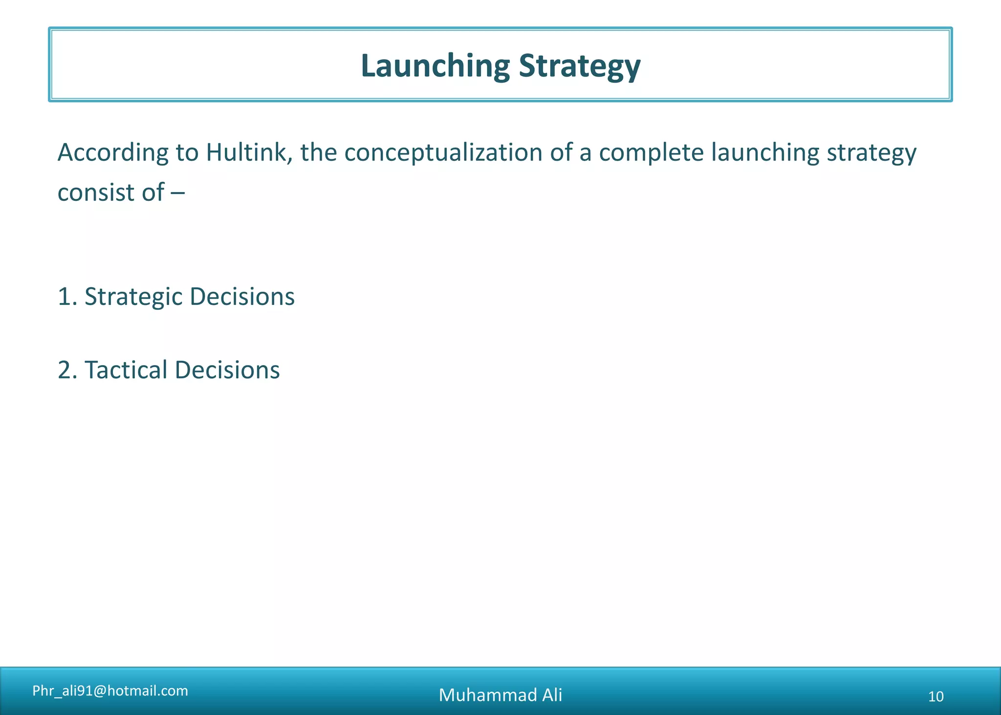 New Launch Strategy & Product Cycle | PDF