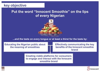 New launch campaign 4 innocent smoothie | PDF