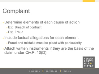Litigation 101: Overview of Pleadings | PPTX