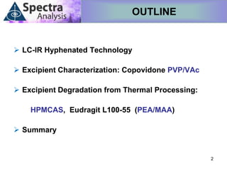 New LC-IR Technique To Characterize Polymeric Excipients In ...