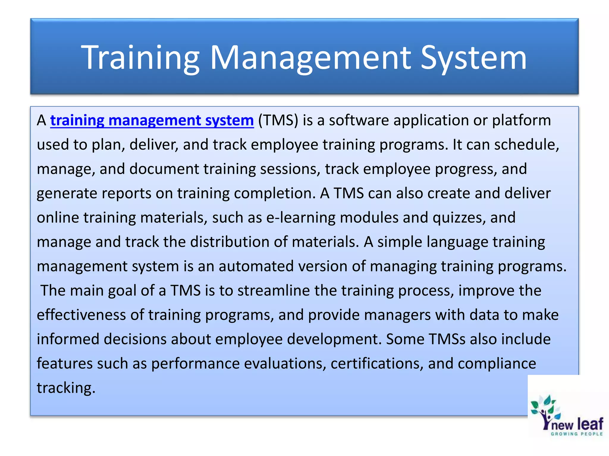 Training Management System | PPTX