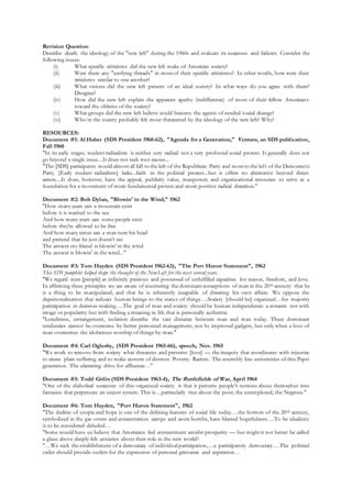 New left 1960s | DOCX