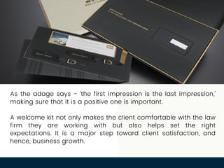 New Legal Clients: What to Put in Your Welcome Kit? | PDF