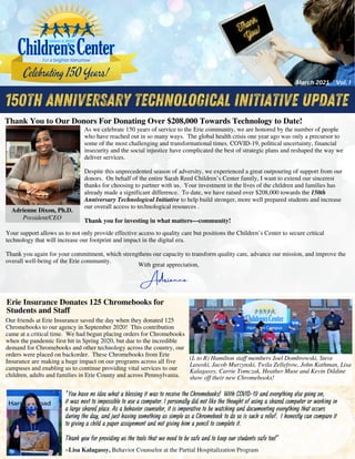 150th Anniversary Technological Initiative Update | PDF