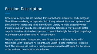 New Library AI Tools_Bejune, Matthew and Lundmark, William.pdf