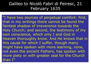 New light in the galileo affair | PPT