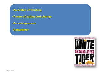 New literature: white Tiger | PPTX