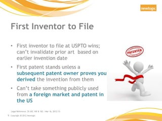Patent Reform for R&D and New Product Development | PPT