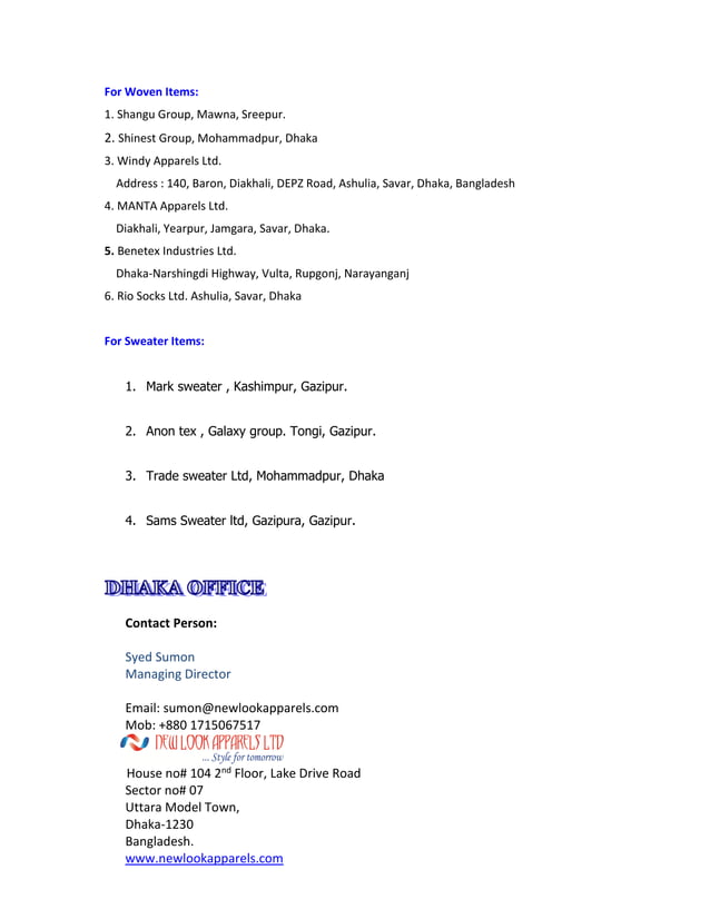 Newlook profile 2016 | PDF | Apparel Industry | Industries