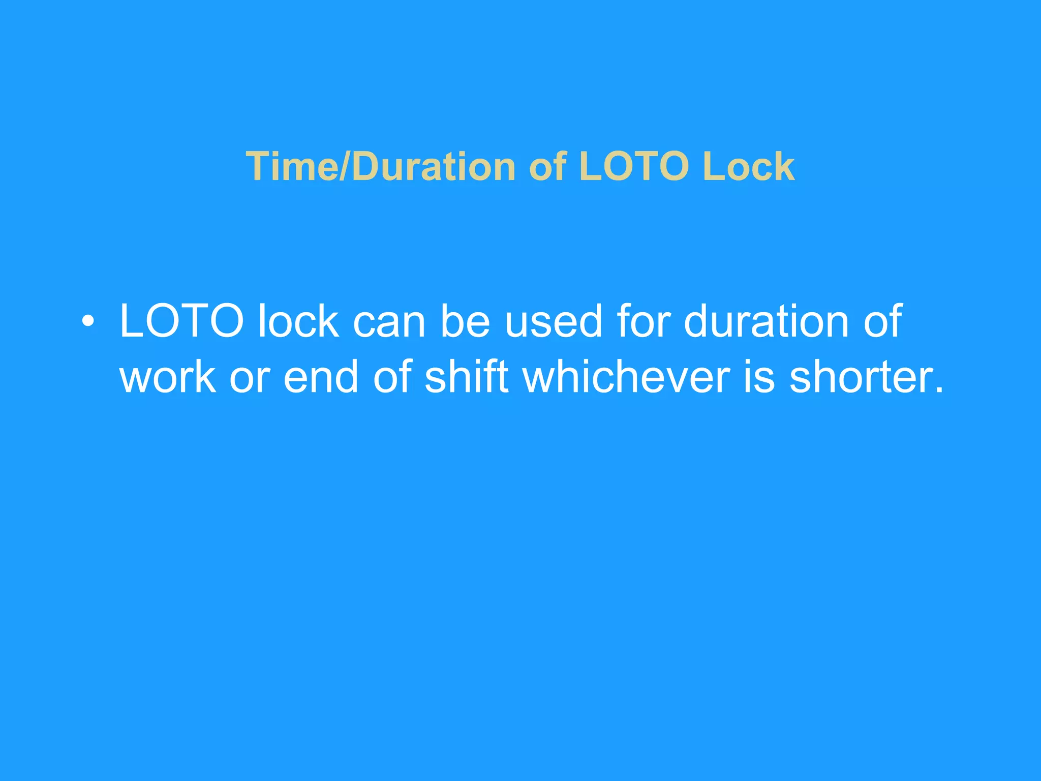 LOTO Training | PPTX