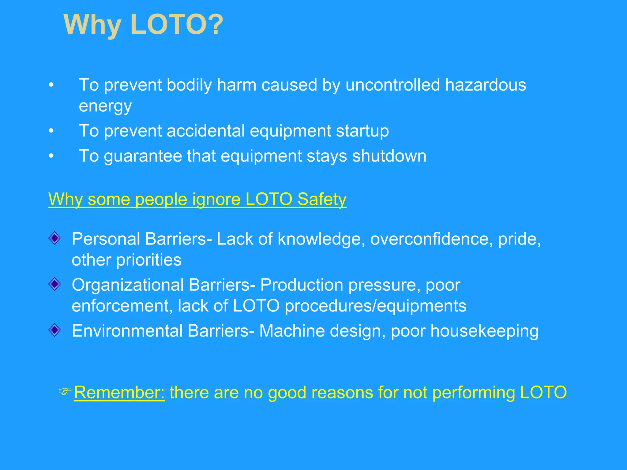 LOTO Training | PPTX