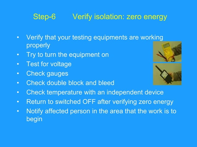 LOTO Training | PPTX | Physics | Science