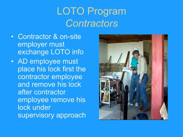 LOTO Training | PPTX | Physics | Science