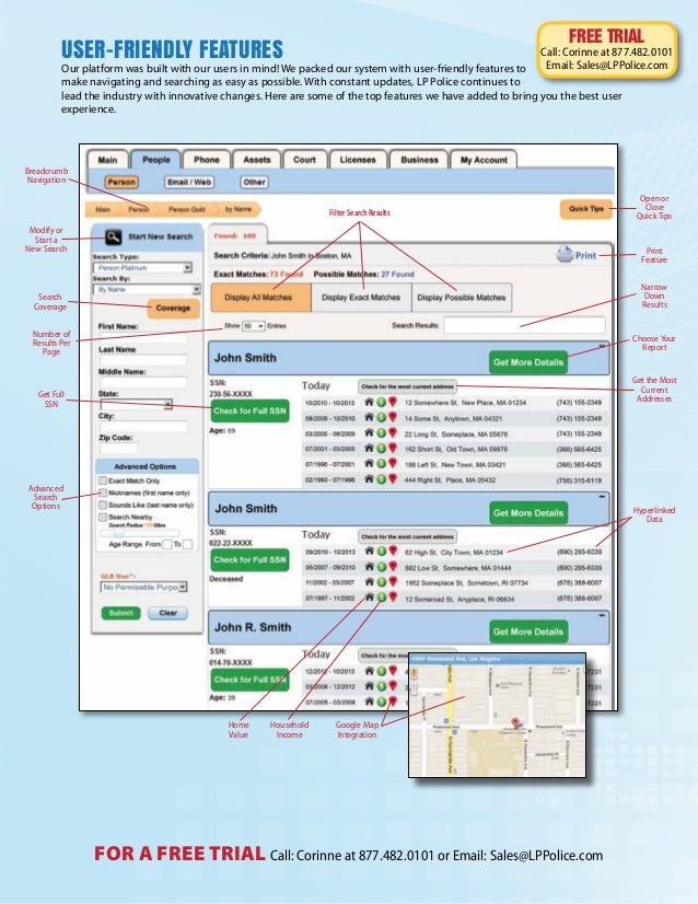 LP Police - Law Enforcement Software - Investigative Database
