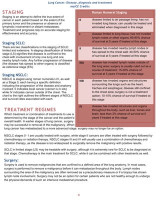 Lung Cancer: Disease, diagnosis and treatment | PDF