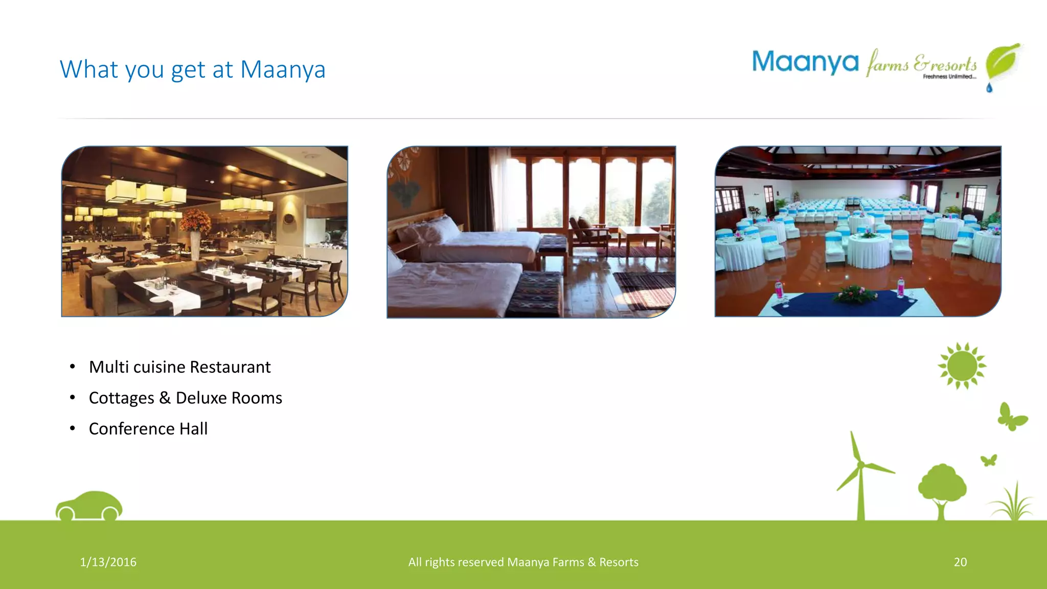 maanya farms and resorts | PPTX