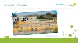 maanya farms and resorts | PPTX