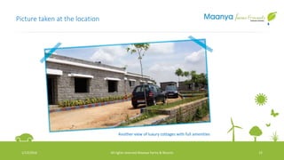 maanya farms and resorts | PPTX
