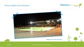 maanya farms and resorts | PPTX