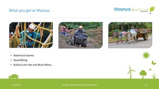 maanya farms and resorts | PPTX
