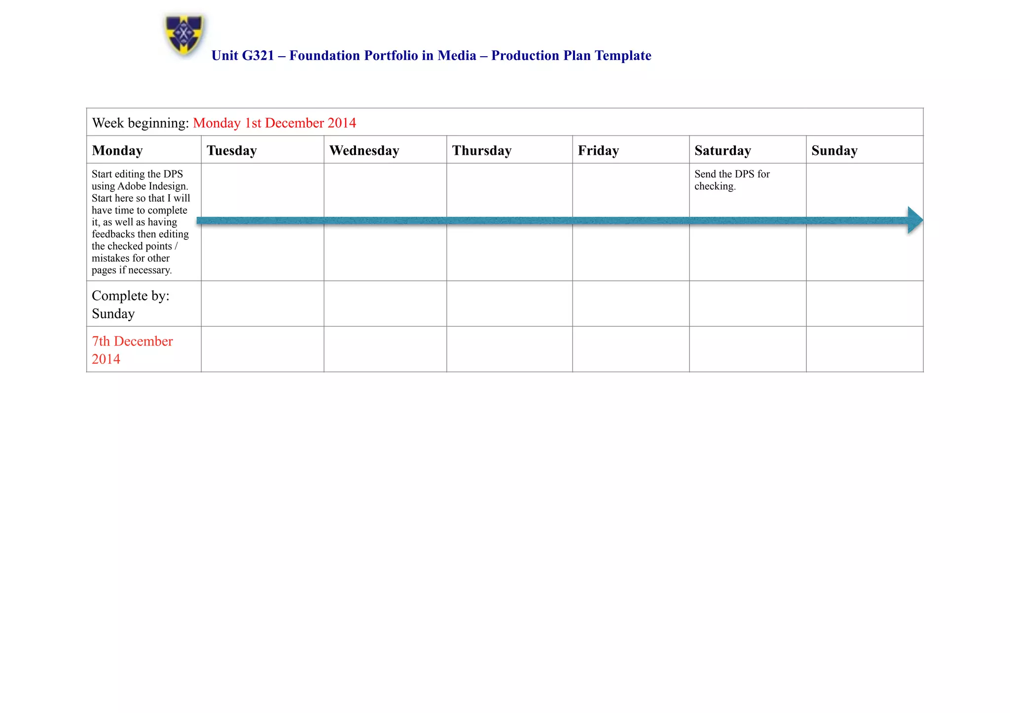 New magazine production plan template | PDF