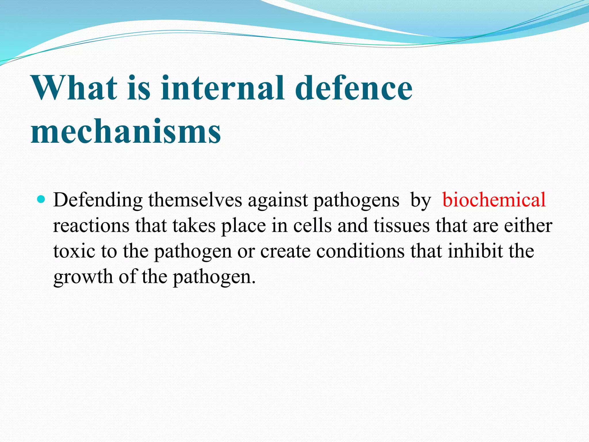 INTERNAL DEFENCE MECHANISMS OF SNAILS | PPT