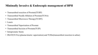 Benign Prostatic Hyperplasia | PPT