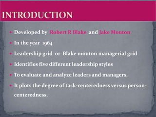 New managerial grid | PPTX