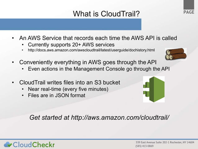 Webinar: Securely Configuring and Mining AWS CloudTrail | PPTX | Cloud ...