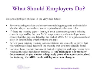 New!! Mandatory Health & Safety Training | PPT