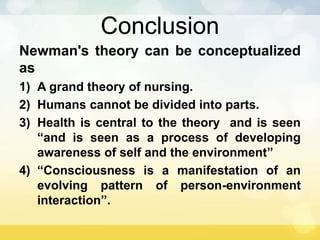 Newman’s theory of health as expanding consciousness | PPTX