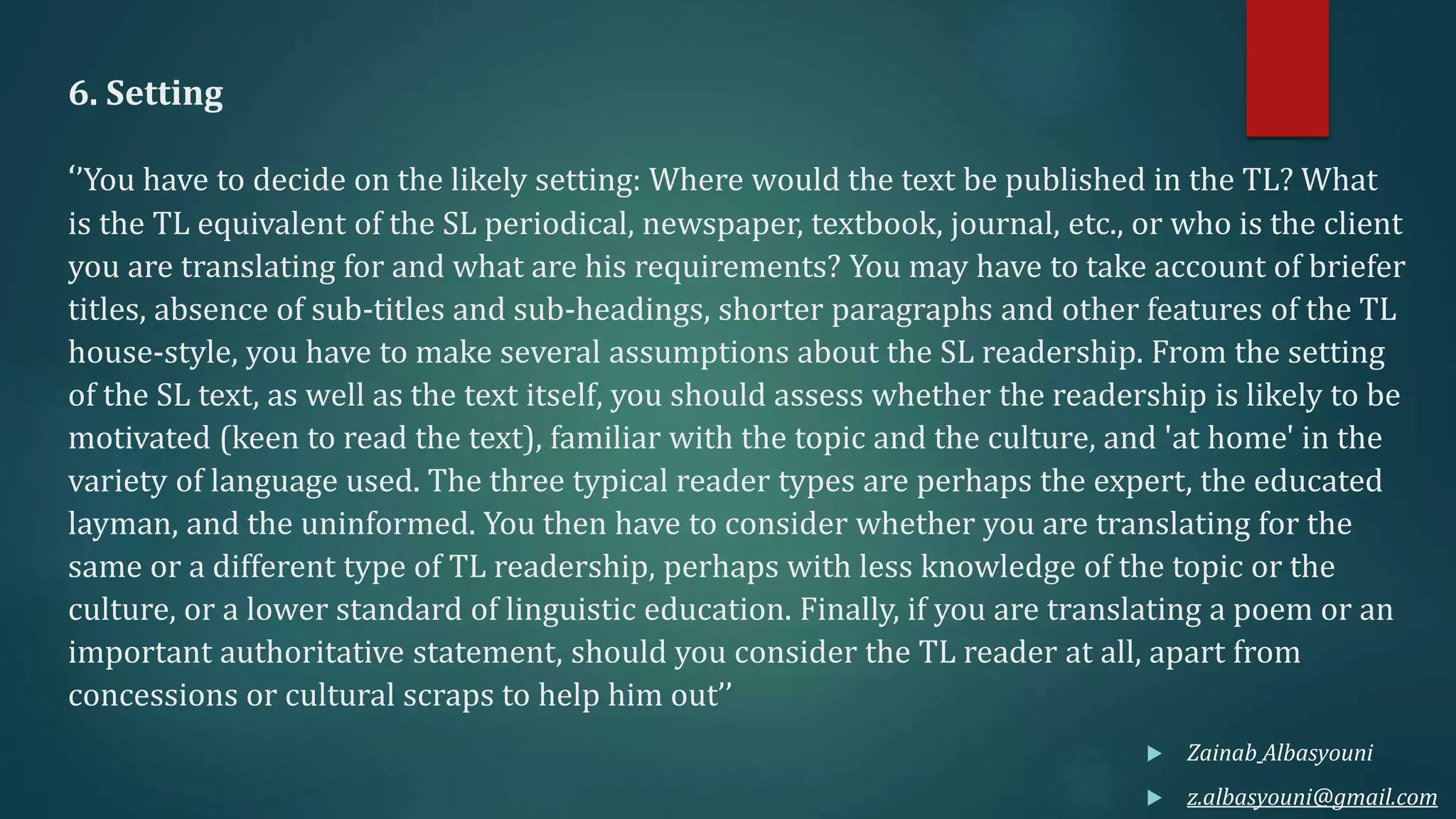 Peter Newmark translation theory | PPSX
