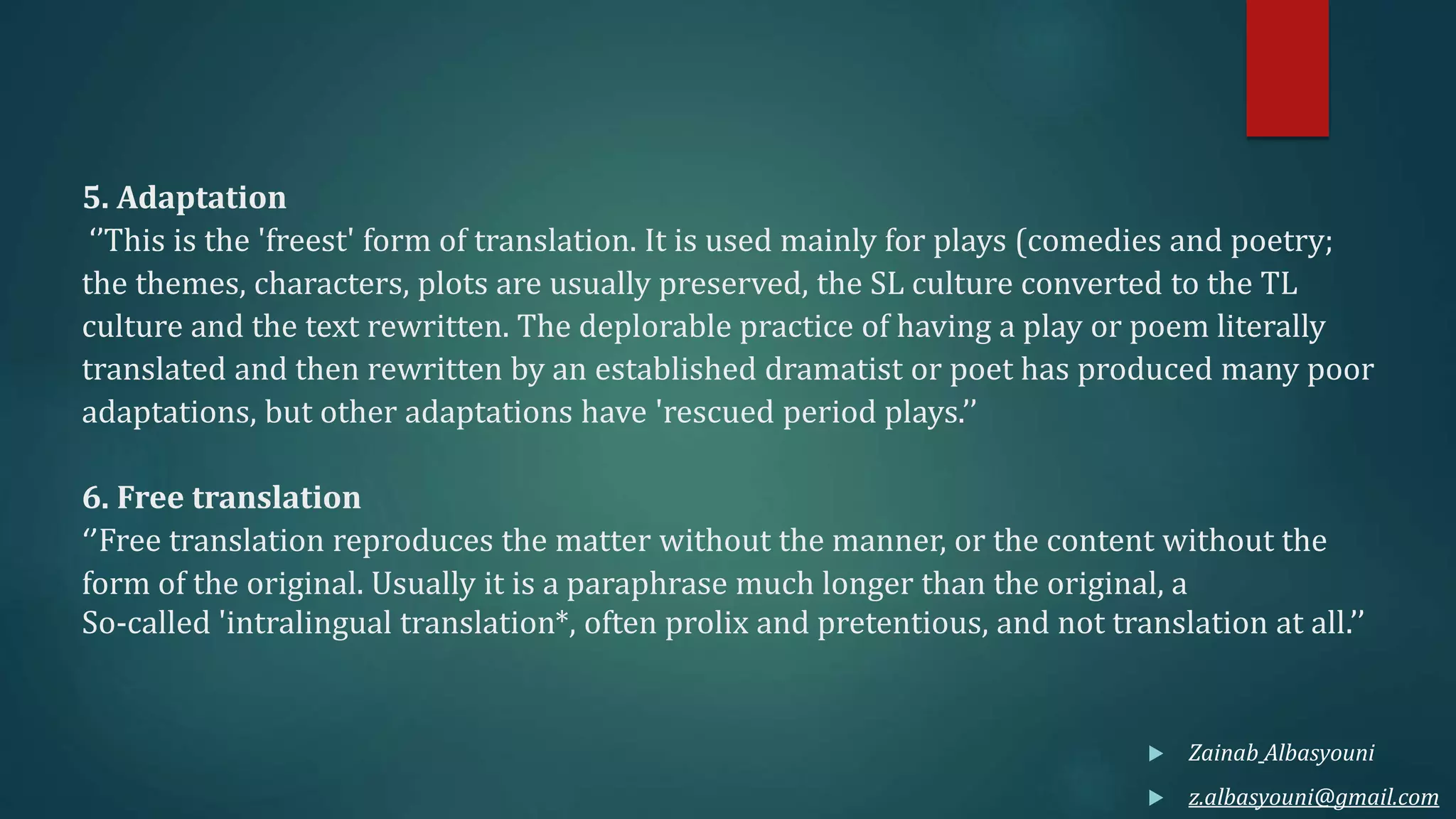 Peter Newmark translation theory | PPSX