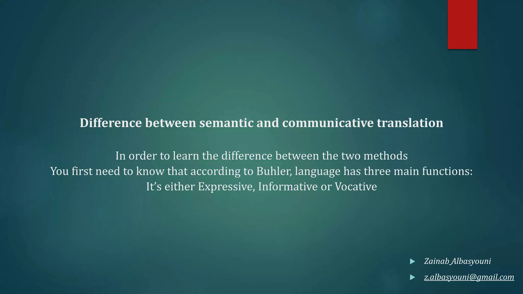 Peter Newmark translation theory | PPSX