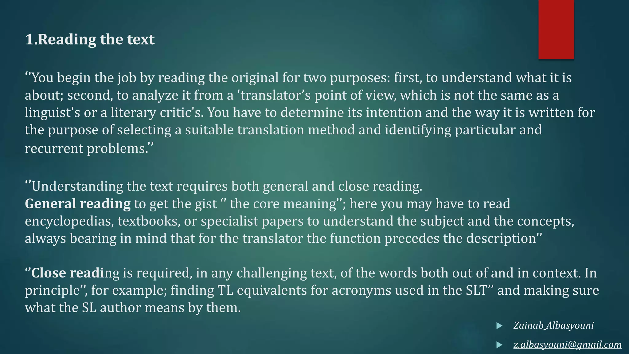 Peter Newmark translation theory | PPSX