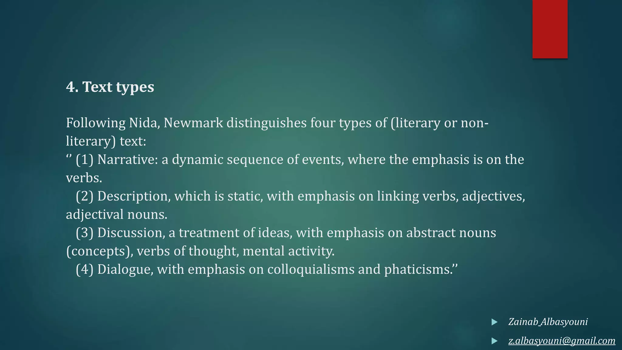 Peter Newmark translation theory | PPSX