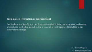 Peter Newmark translation theory | PPSX