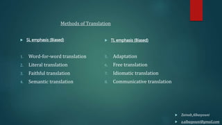 Peter Newmark translation theory | PPSX