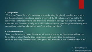 Peter Newmark translation theory | PPSX