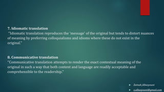 Peter Newmark translation theory | PPSX