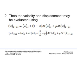 Newmark Time Integration | PDF | Physics | Science