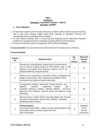 New mba sem2_detailed_syllabus | PDF