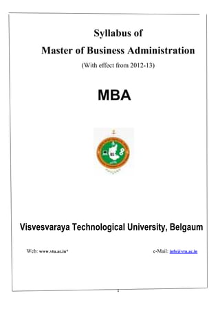 New mba syllabus | PDF