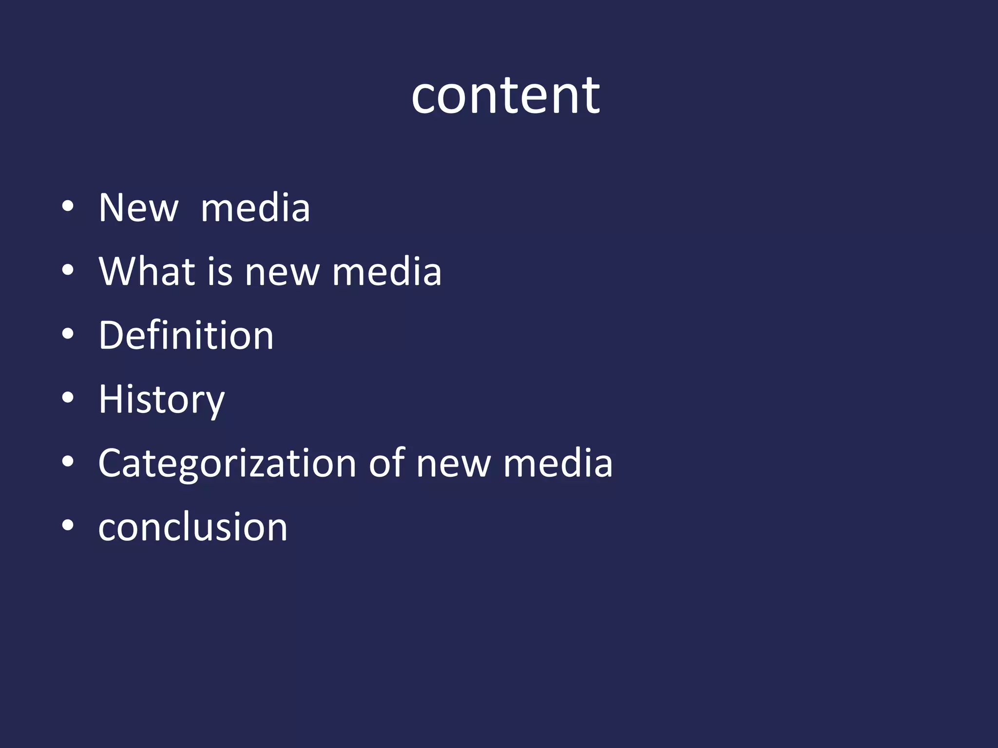 New media | PPTX