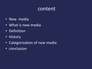 New media | PPTX
