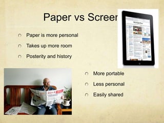 Newspapers and New Media | PPT